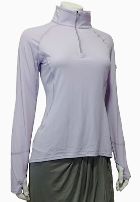 BloqUV Women's Sun Protective Mock Neck Lightweight Pullover Medium ...
