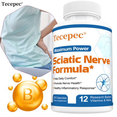 Sciatic Nerve Formula Capsules,Supports Nervous Health,Joint Mobility ...