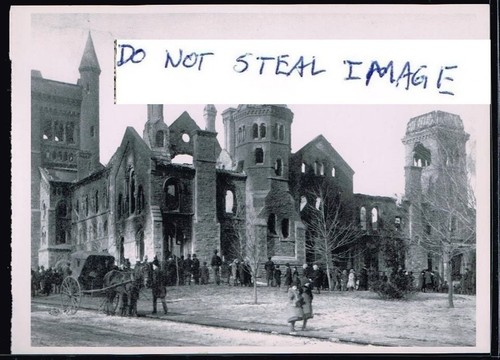 Toronto Postcard (Read Description) 1890 Fire At University College | eBay