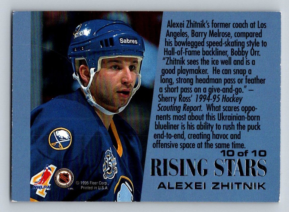 1995 Ultra #10 Rising Stars Alexei Zhitnik | eBay