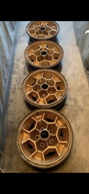 Pontiac 15X7 Honeycomb Gold Rims Trans Am GTO Firebird 1971-1976 -Set ...