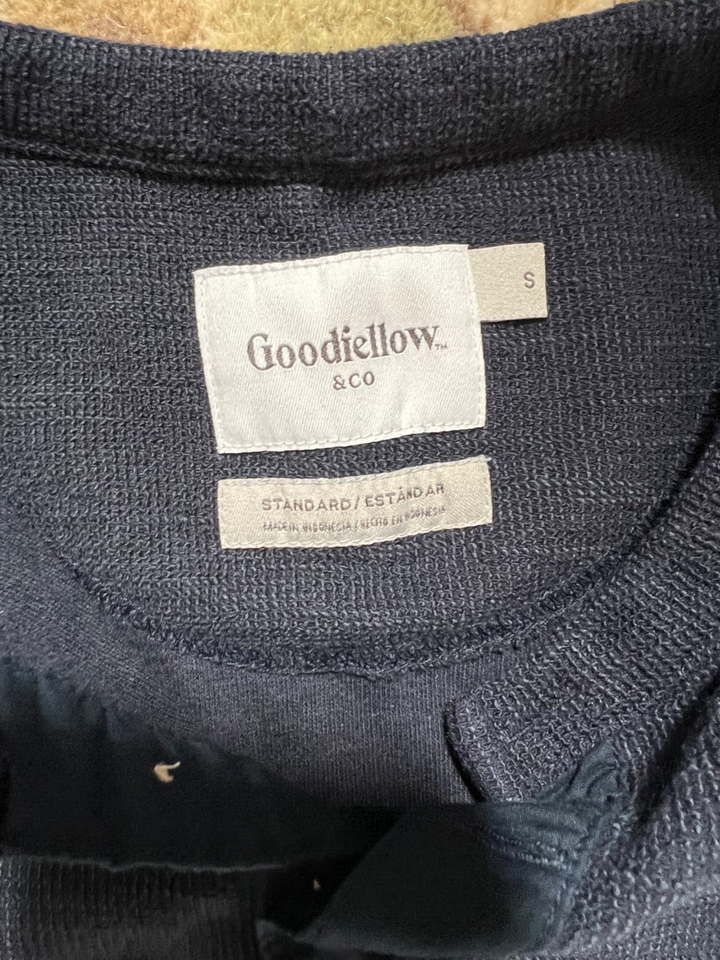 Dark Blue Navy Goodfellow Long Sleeve Shirt Men’s Size Small | eBay