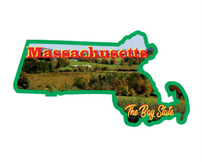 3" massachusetts the bay state state bumper sticker decal usa made | eBay