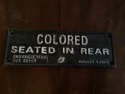 COLORED SEATED IN REAR KNOXVILLE TENN BUS DEPOT AUGUST 1, 1929 ...