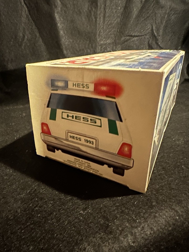RARE VINTAGE 1993 HESS TOY TRUCK THE PATROL POLICE CAR NEW IN BOX old ...