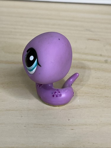 Littlest Pet Shop 1828 LPS Authentic Purple Snake Blue Eyes | eBay