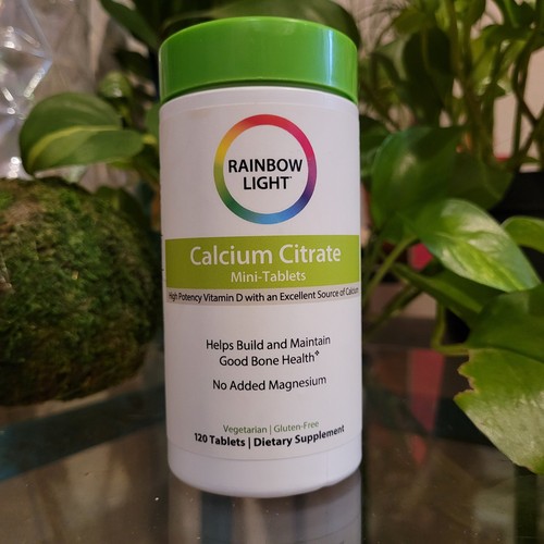 Rainbow Light Calcium Vitamin D Bone Health Support Supplement 120 Mini ...