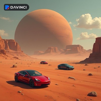 Tesla Mars Digital Art Download Custom | eBay