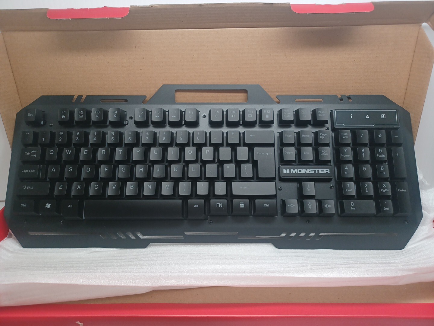 Monster Wired LED Gaming Keyboard - Black | eBay