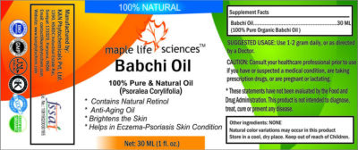 Babchi Oil 100% Pure & Natural Oil Psoralea Corylifolia Bakuchi Oil | eBay