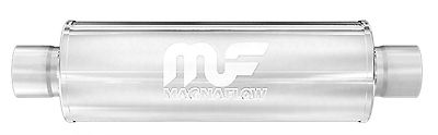 MAGNAFLOW 10416 Stainless Steel Muffler Straight 4" Round Center 2.5 ...