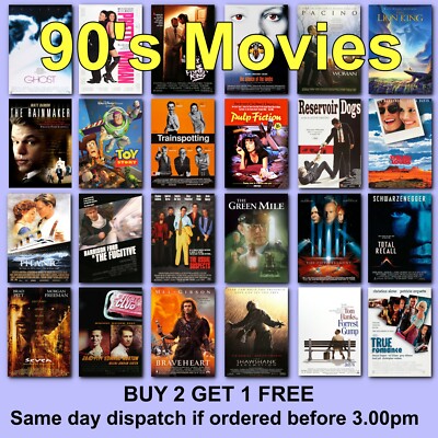 Poster Classic Movie Posters 1990s 90s Film Poster HD Borderless Prints ...
