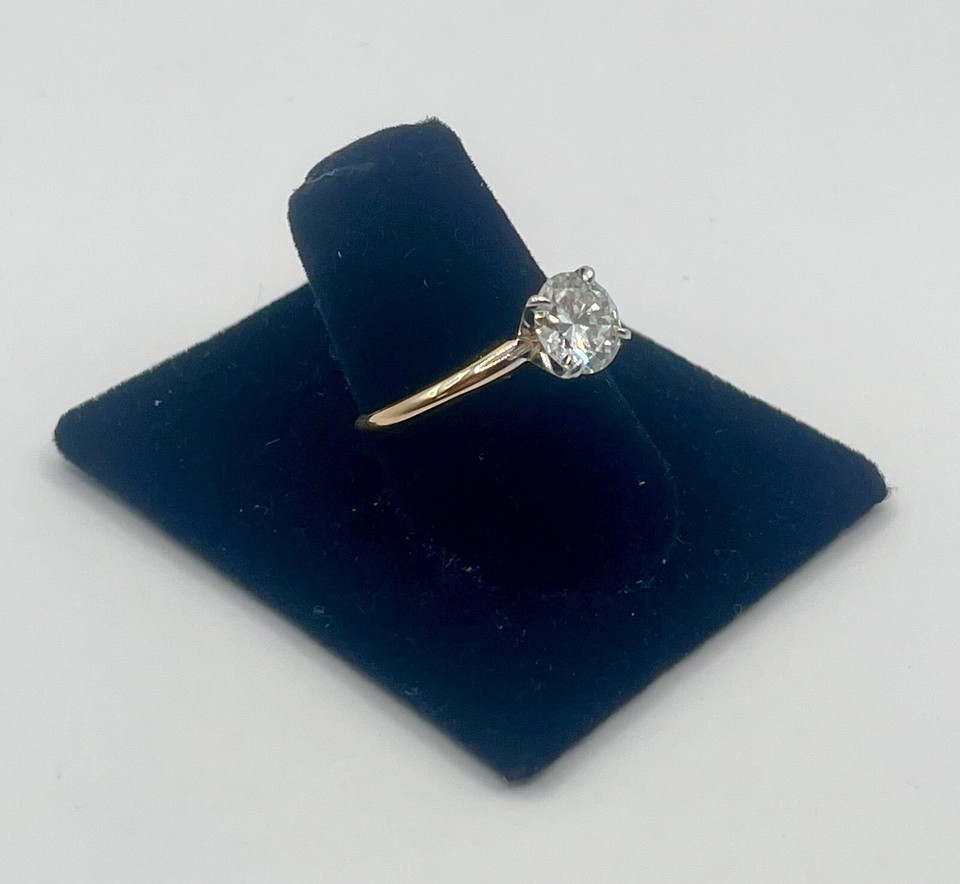 1.47Ct GIA Certified Natural Diamond 14k Yellow Gold Solitaire Engagement Ring | eBay