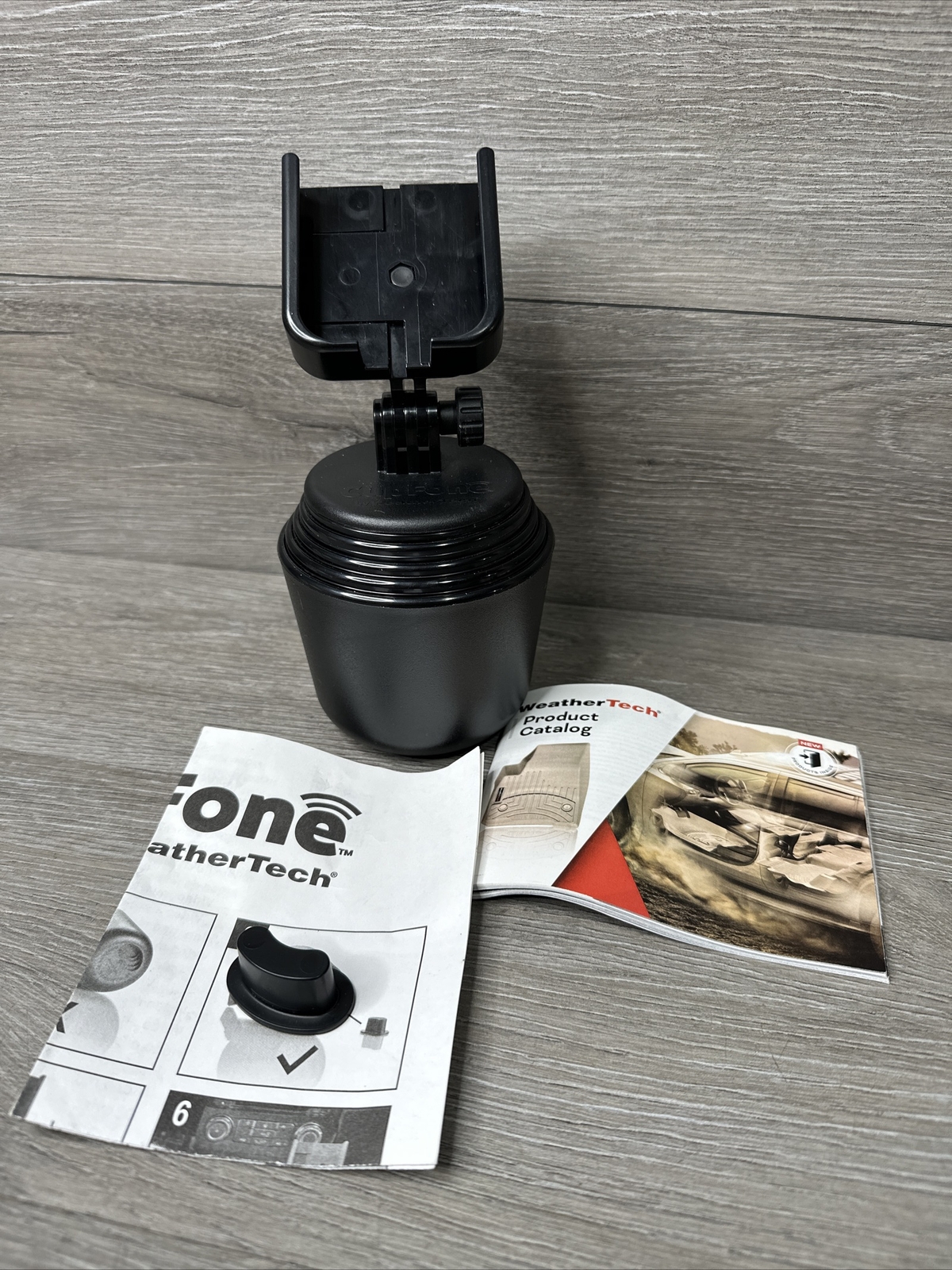 WeatherTech CupFone Universal Adjustable Cup Holder Car Mount for Cell ...