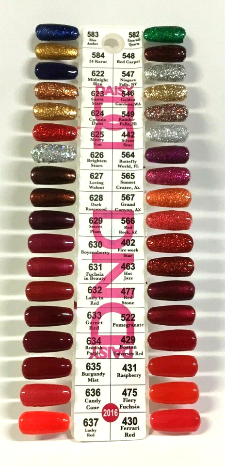 DC&DND Daisy Color Chart Gel Polish Color Sample Chart Palette Display ...