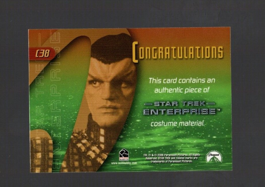 STAR TREK 40TH ANNIVERSARY N'VEK #C38 COSTUME RELIC 2006 RITTENHOUSE | eBay