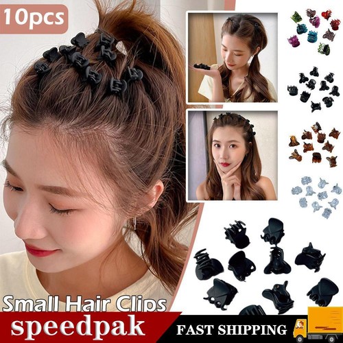 10pcs Mini Hair Clips, Hair Claw, Hair Clamp, 1.5cm Plastic UK Hair ...