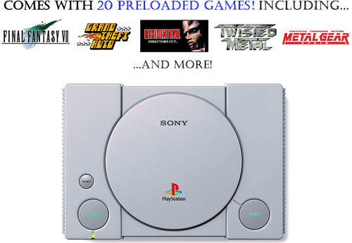 Sony PlayStation Classic Mini with x20 Pre-Loaded Games! 711719526063 ...