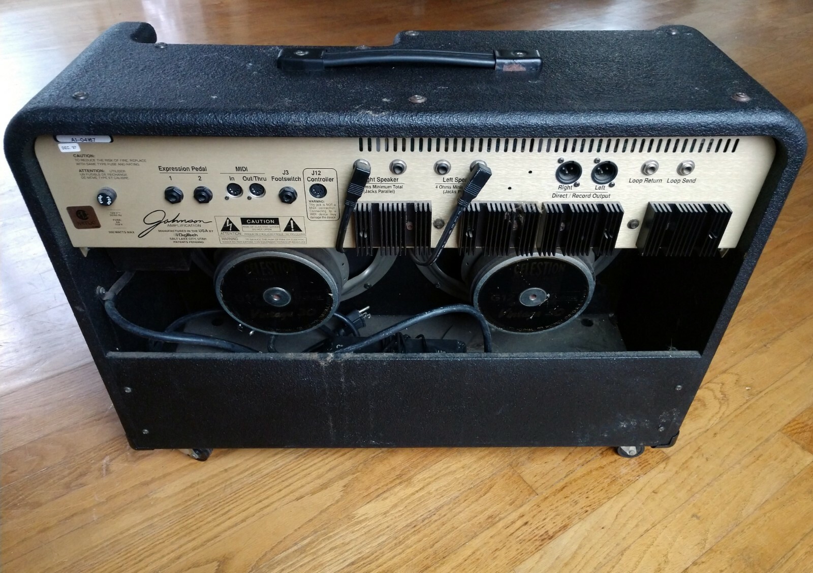 Johnson Millennium JM150 Stereo Guitar Amplifier Combo USA w/Castors ...