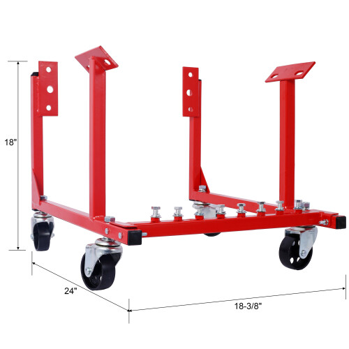 3in Heavy Duty Steel Engine Cradle with Wheels Chevy Small Block and ...