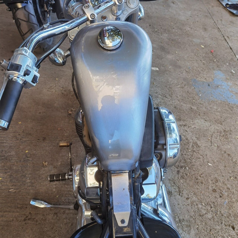 Silver Motorcycle Petrol Gas Fuel Tank W/Cap For Honda shadow 400.750 ...