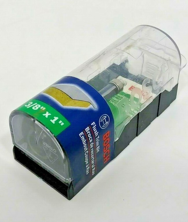 Bosch 3/8" x 1" Flush Trim Bit Trimming Cutout Ball bearing Bit 85268MC ...