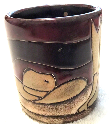 Mara Stoneware Mug & Lid Coffee Cup Cowboy Boots Western Hat ...