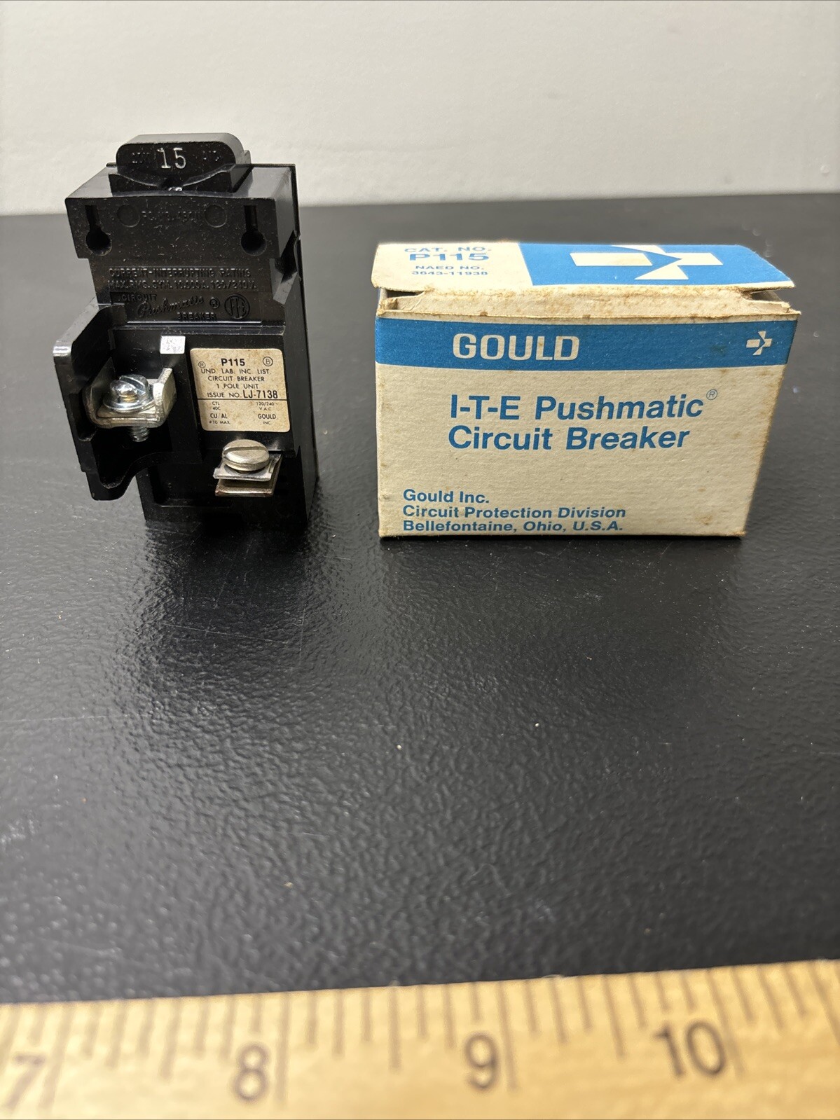 15 Amp Pushmatic P115 ITE Siemens Gould Bulldog Breaker 15A 1 Pole HACR ...
