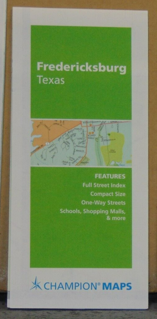 2007 Champion Street Map of Fredericksburg, Texas | eBay