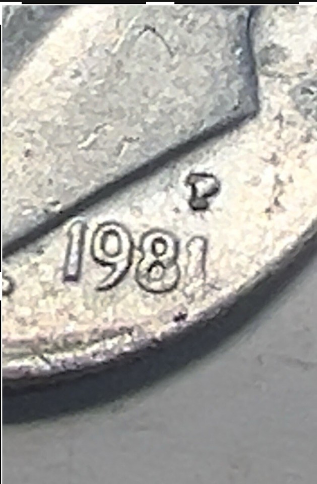 1981 Dime Filled P Error | eBay