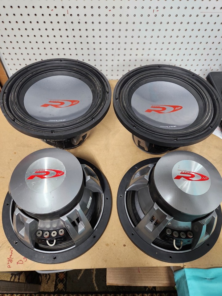 Alpine SWR-1242D Type-R 12" subwoofer with dual 4-ohm voice coils | eBay
