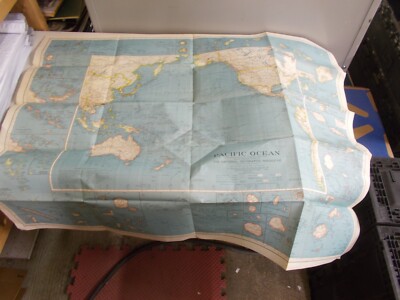 1936 National Geographic Map of the Pacific Ocean | eBay