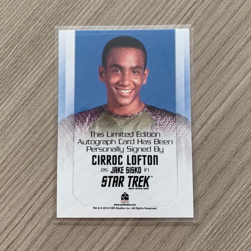 2019 Star Trek Inflexions: Starfleet's Finest CIRROC LOFTON Autograph ...