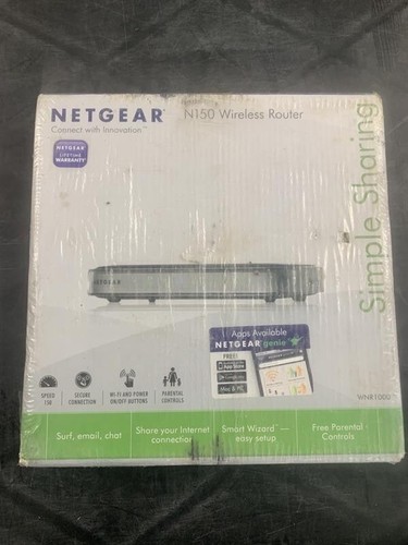 NETGEAR N150 150 Mbps 4 Port 10/100 Wireless N Router WNR1000 New In ...
