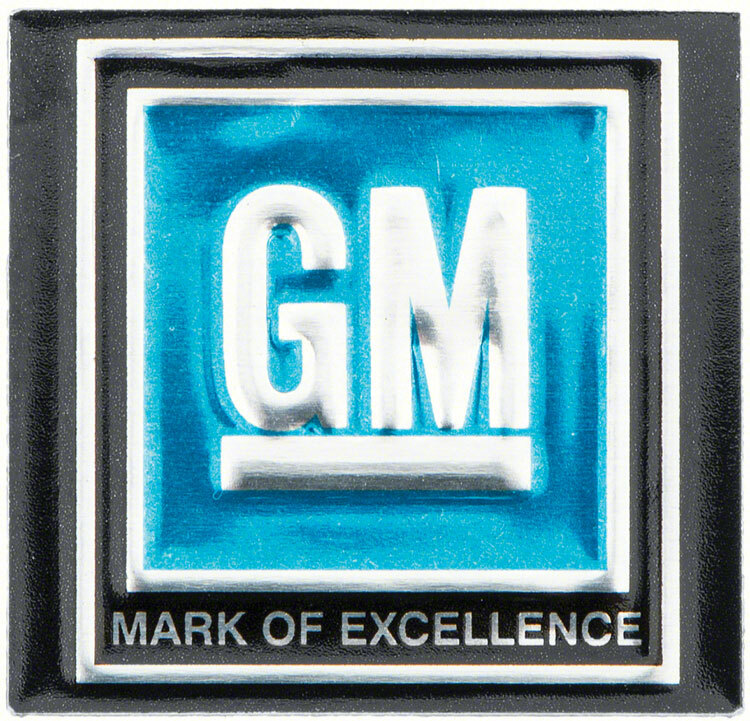 OER Blue Mark of Excellence Seat Belt Decal Set 1968-1972 Pontiac Chevy ...