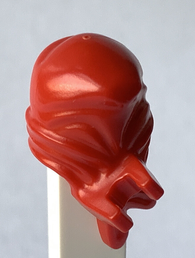 2 x LEGO Ninja / Ninjago Minifigure Headgear Wrap / Hood - Red - Part ...