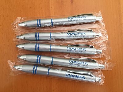 Set of 5 VIAGRA drug rep pens - plastic looks like metal - COOL! | eBay