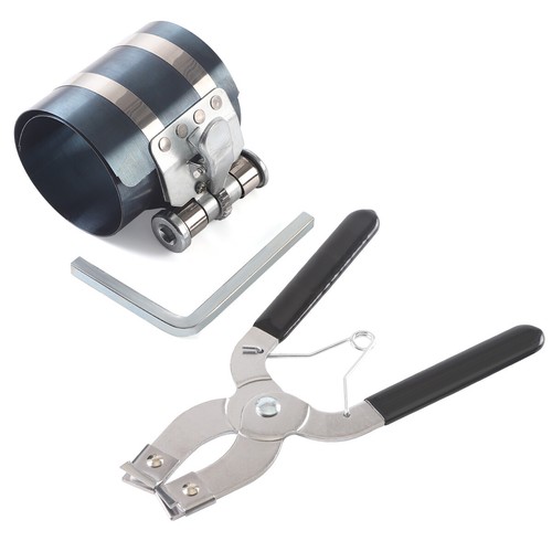 Piston Ring Compressor Installer Plier Remover Expander Tool Kit 2 1/8 ...