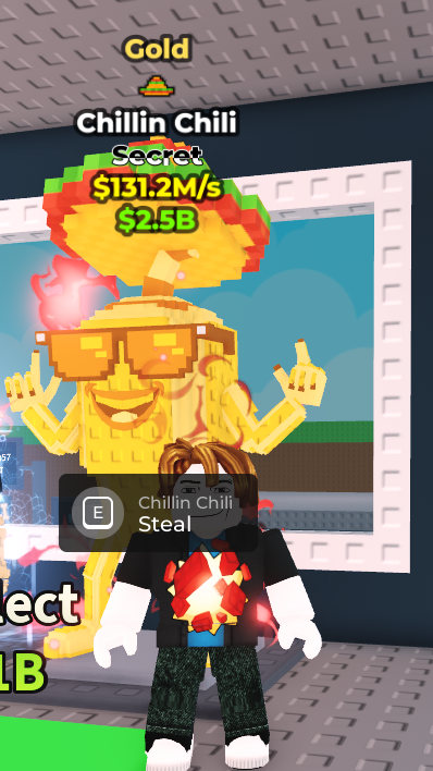 🔥🔥GOLD CHILLIN CHILI | 131.2M/S | RARE | STEAL A BRAINROT 🔥🔥 | eBay
