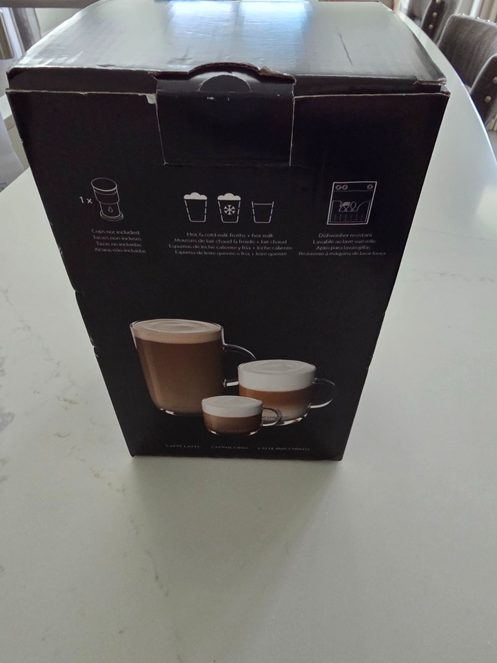 Nespresso Aeroccino XL Stainless Steel Electric Hot & Cold Milk Frother ...