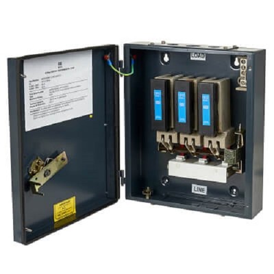 160 Amp TP+N switch fuse 3-Phase metal triple pole steel enclosure ...