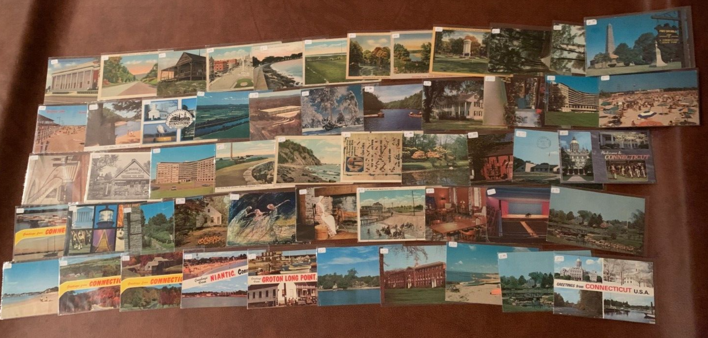 Lot of 53 Vintage Assorted Connecticut Postcards- Wide Variety- 60s,70s ...