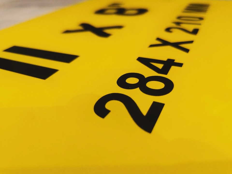 11 x 8 square number plate - 4x4, discovery, trailer, lorry, HGV - SHOW ...