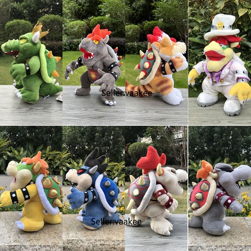 8 Styles Super Mario Plush Toy Cat Dark Dry King Bowser's Fury Bowser ...