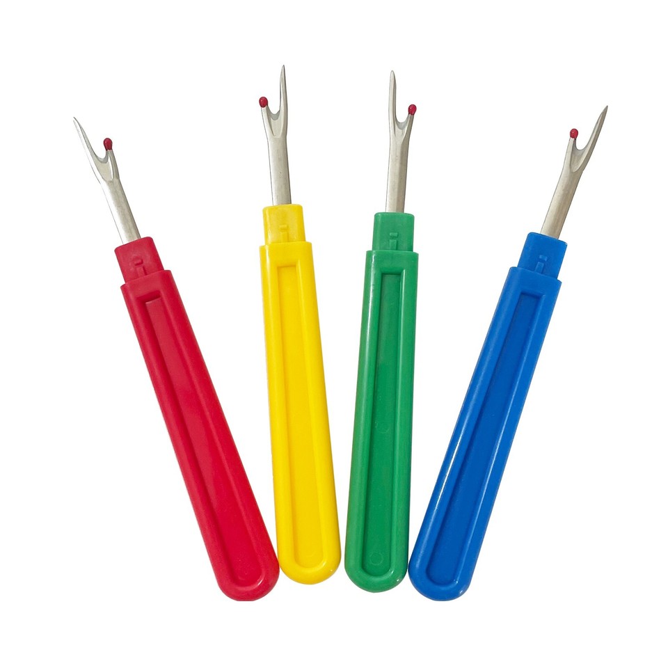 4pcs Handle Seam Ripper Stitch Unpicker Thread Cutter DIY Remover ...