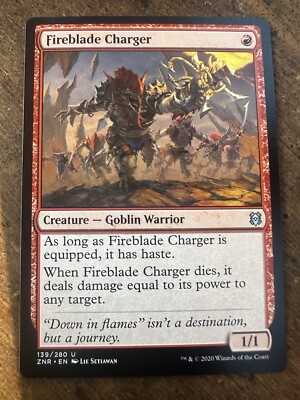 MTG Fireblade Charger Zendikar Rising 139/280 Regular Uncommon | eBay