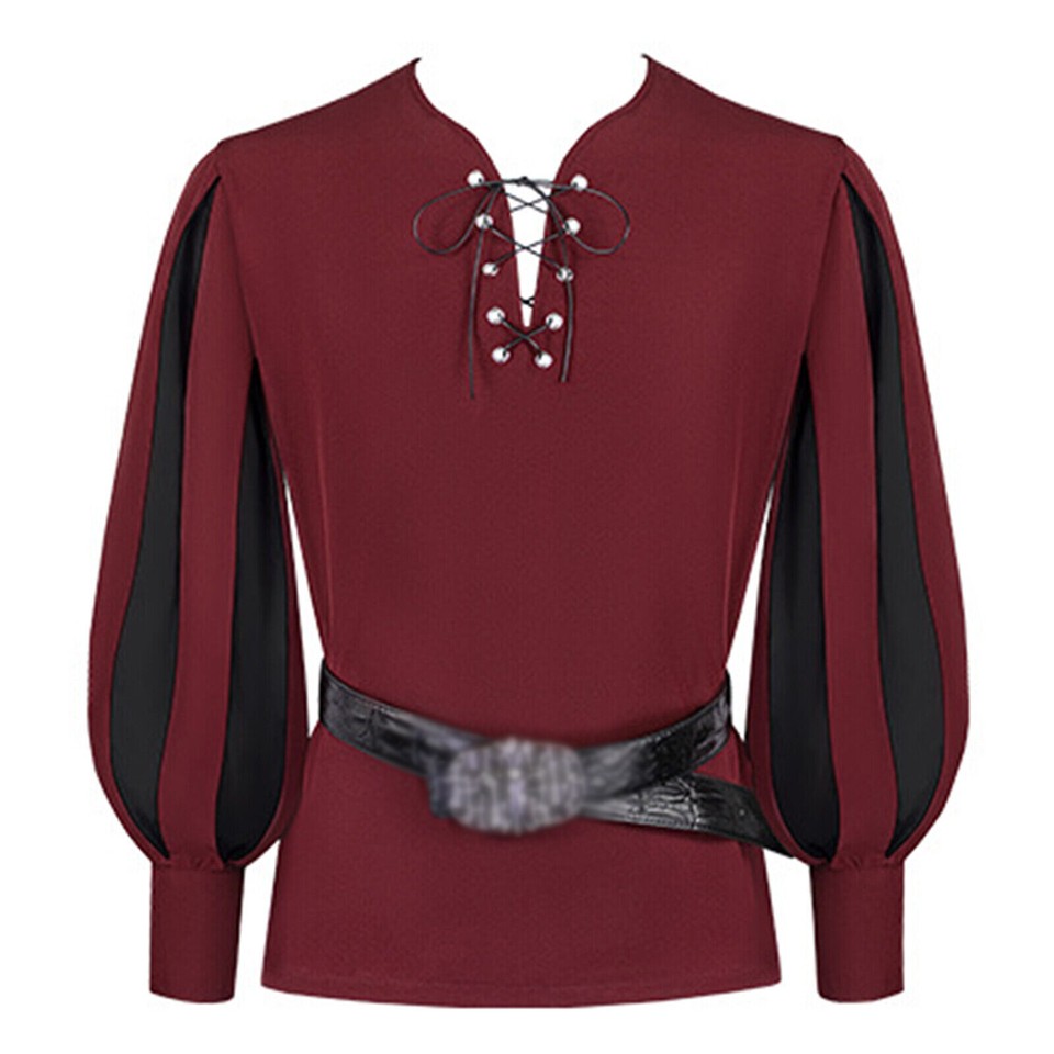 Men's Medieval Shirt Blouse Priest Clergy Pastor Minister Preacher ...