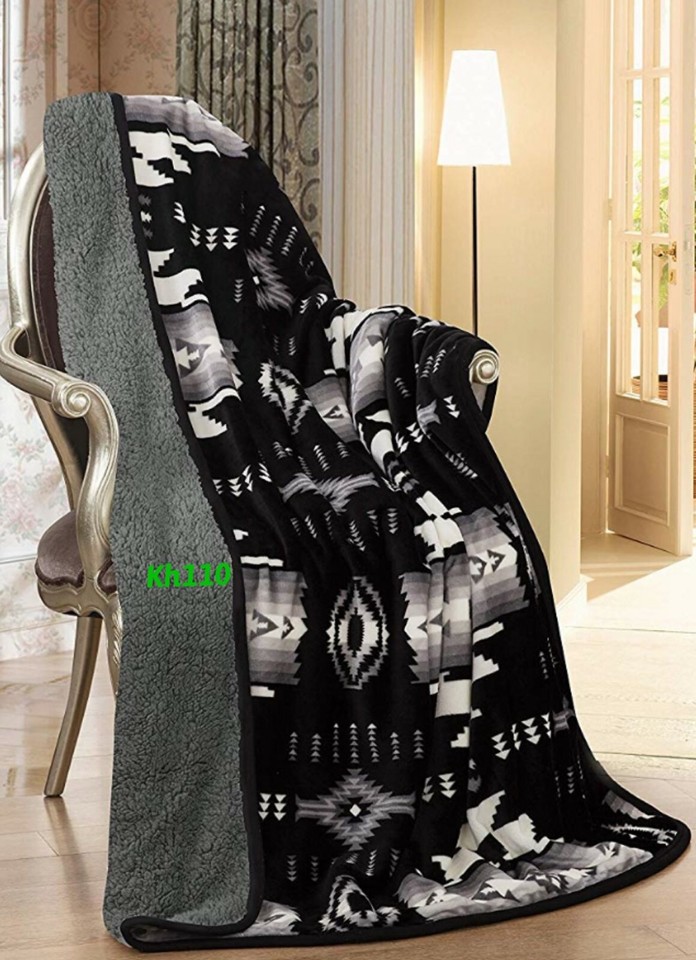 Southwest Native American Indian Navajo Print Throw Blanket Sherpa | eBay