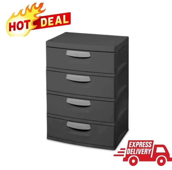 Sterilite 4-Drawer Storage - Gray (01743V01) for sale online | eBay