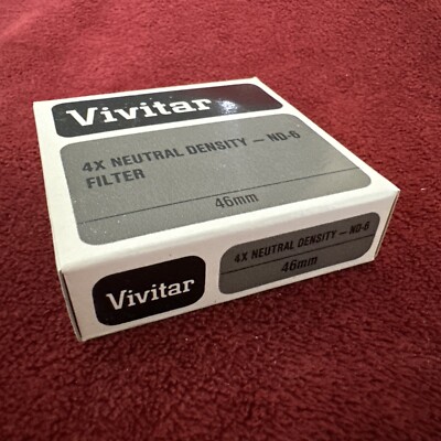 Vivitar 46mm 4X Neutral Density ND4X ND6 ND-6 Filter **NOS** | eBay
